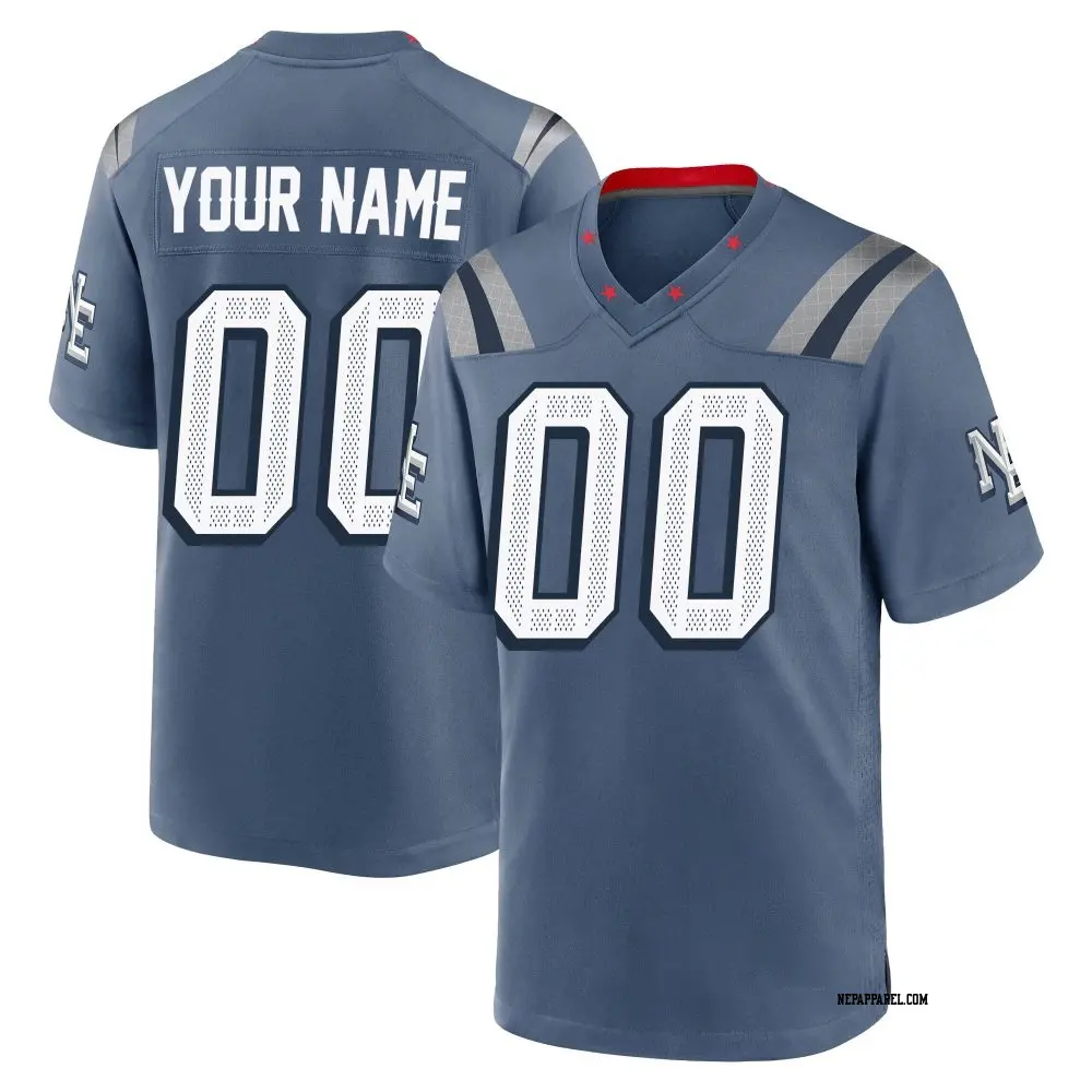 Game Blue Men's Custom New England Patriots Storm 2025 Rivalries ...